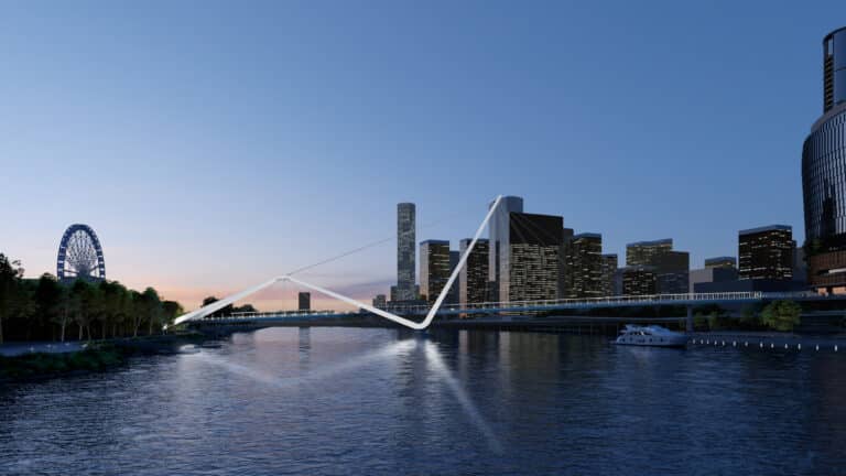 Neville Bonner Bridge mast transforms Brisbane’s skyline